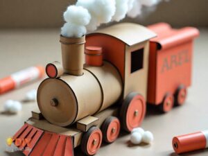 How to Make a Paper Train Easily with Simple Craft Steps